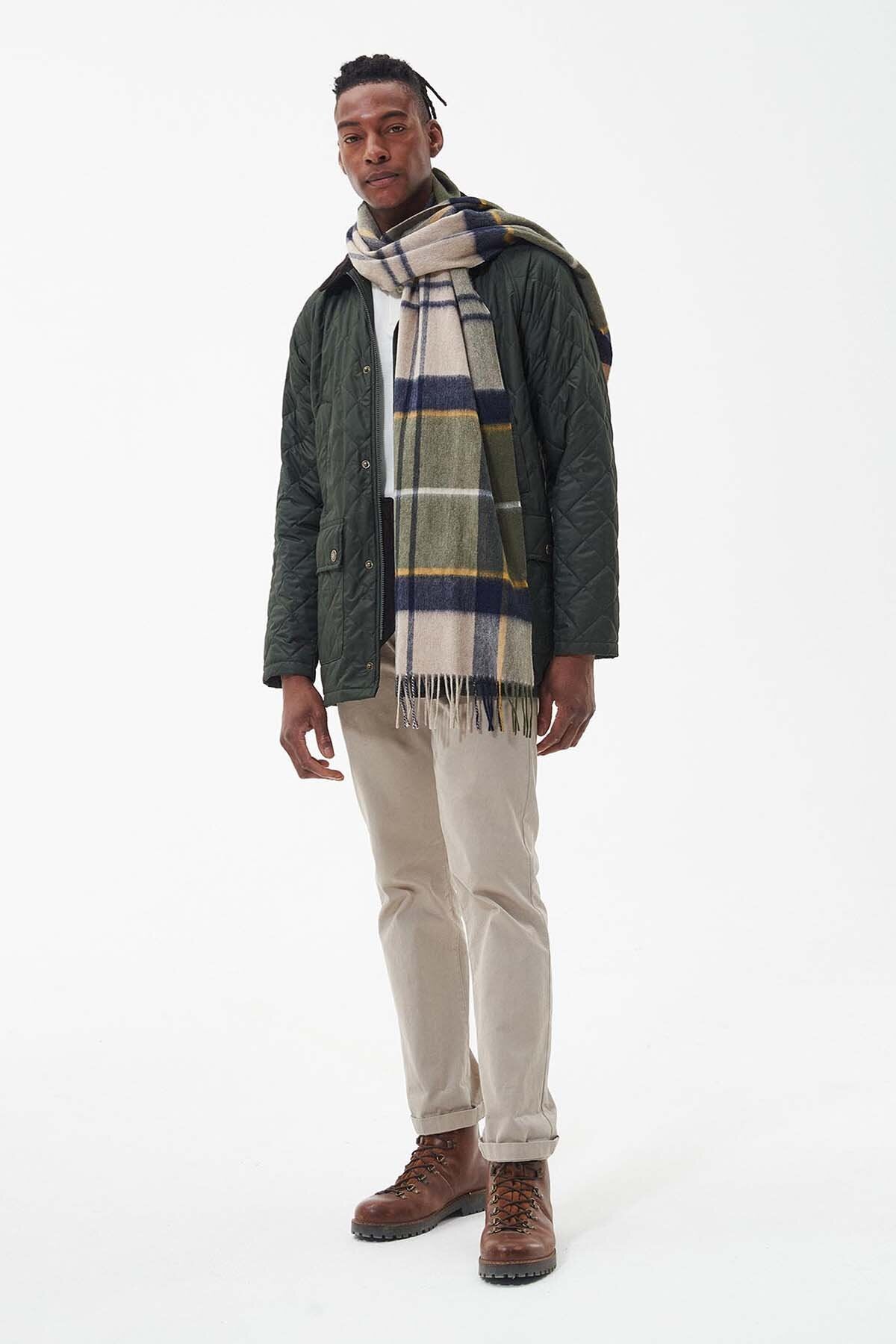 Carrbridge Tartan Scarf Forest mist tartan by Barbour | Men | WP Store