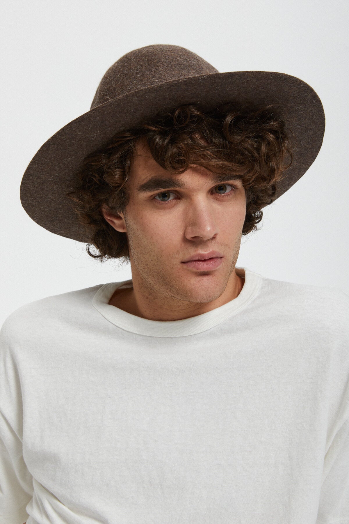 Shelter Large Brim Cloche Hat Wood raw by Superduper | Unisex | WP Store